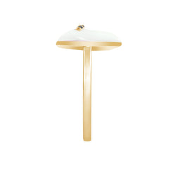 KIERA 14K Yellow Gold Clad Sterling Silver Pink Puffy Heart Enamel Ring ...